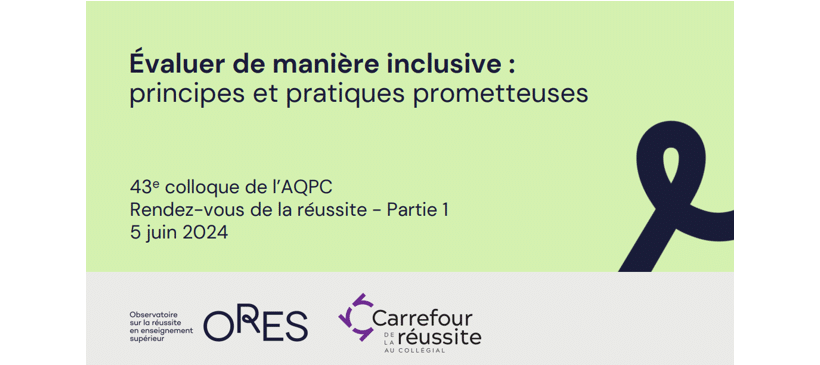 Rendez-vous de la réussite (AQPC) | Évaluer de manière inclusive ...